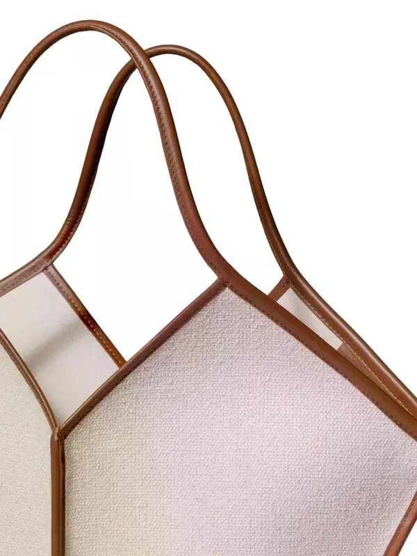 Hereu Calella Leather-trim Tote Bag - Neutrals