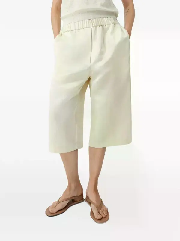 CORDERA Satin Cropped Trousers