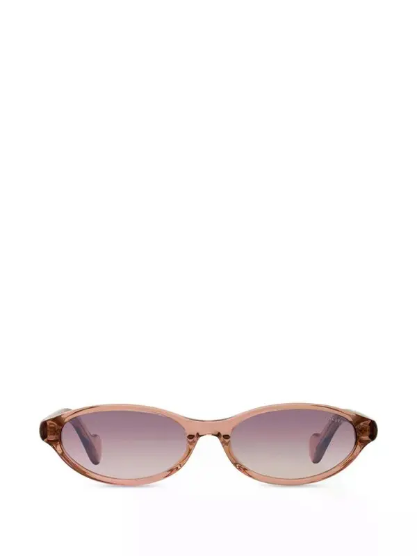 Moncler Oval-frame Sunglasses - Neutrals