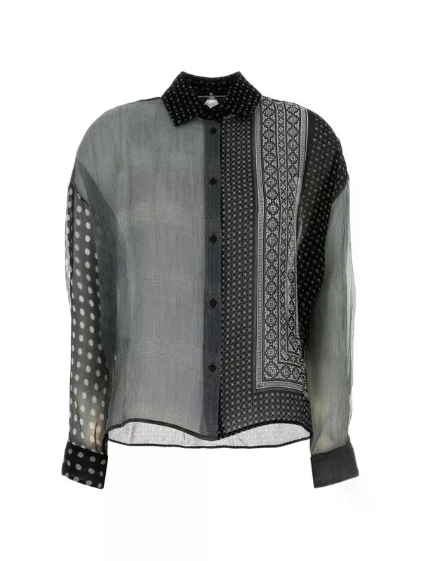 Ermanno Scervino Patchwork-print Silk Shirt