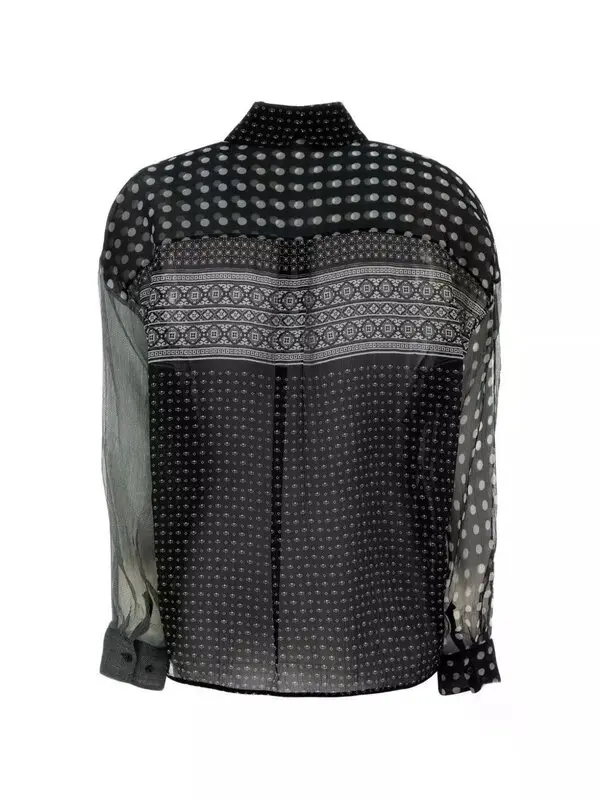 Ermanno Scervino Patchwork-print Silk Shirt