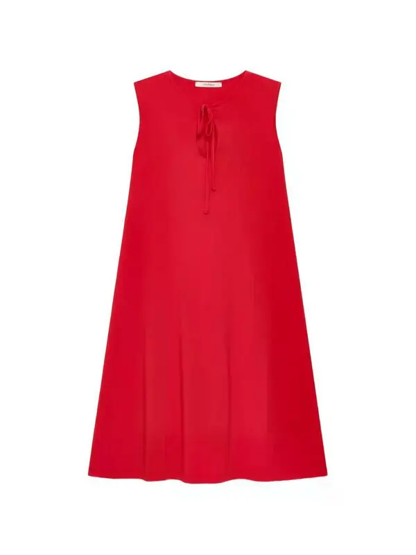 Malìparmi Sleeveless Keyhole Tie-fastening A-line Dress - Red
