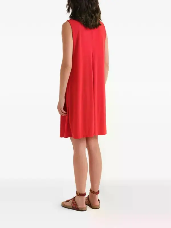 Malìparmi Sleeveless Keyhole Tie-fastening A-line Dress - Red