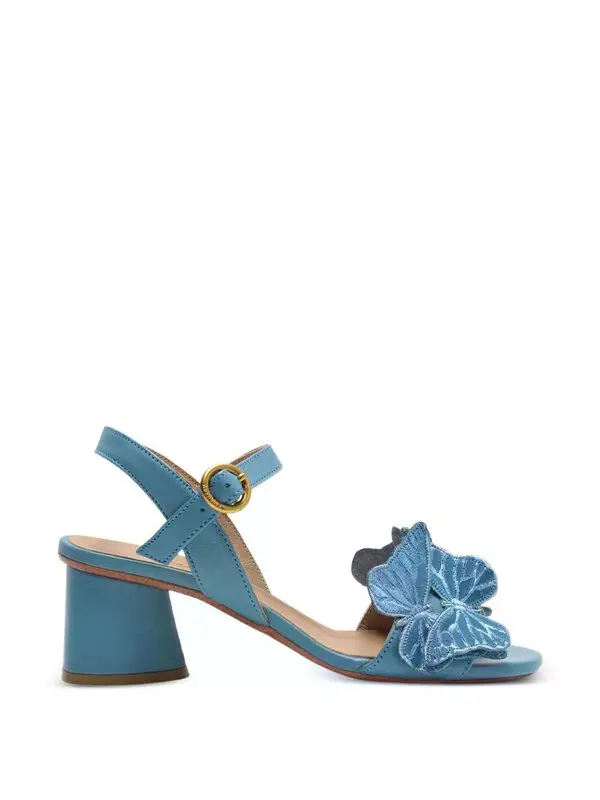 Malìparmi Butterfly-appliqué Leather Sandals