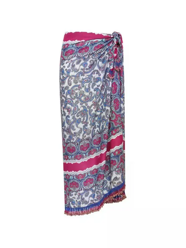 Malìparmi Paisley-print Wrap Skirt - White