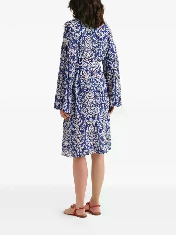 Malìparmi Ikat-print Belted Dress