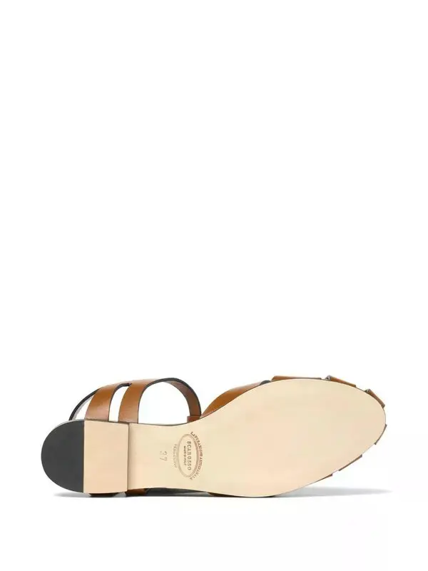 SCAROSSO Gala Cage-detail Sandals