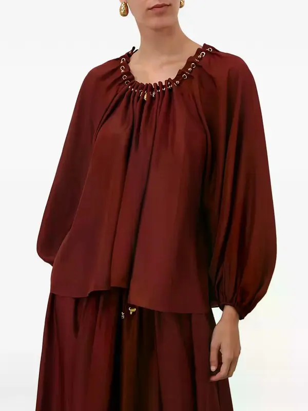 Zimmermann Aster Gather Bead Blouse