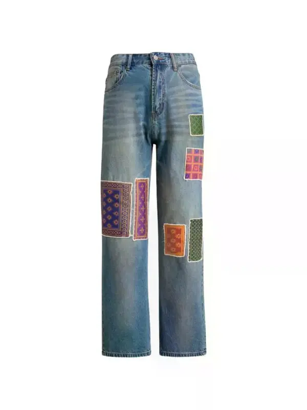 FOUND Kantha Patchwork Jeans