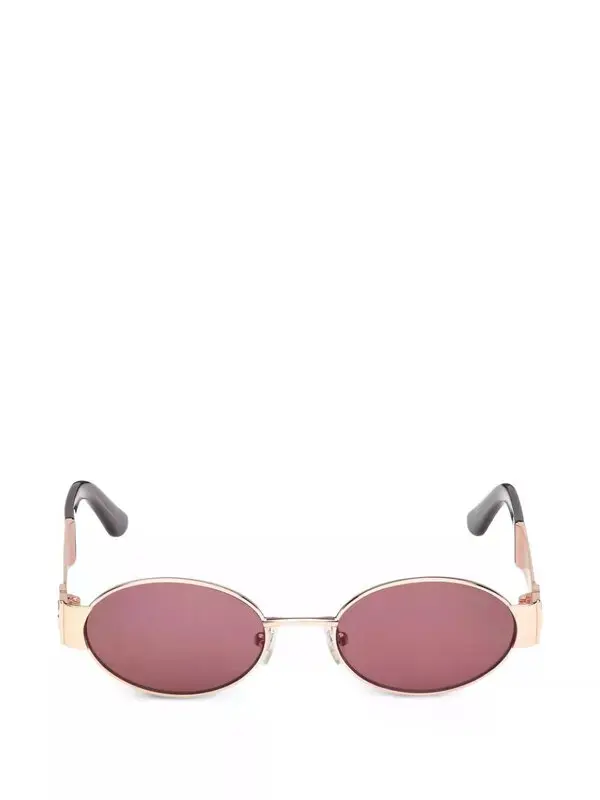 Guess Oval-frame Sunglasses - Gold
