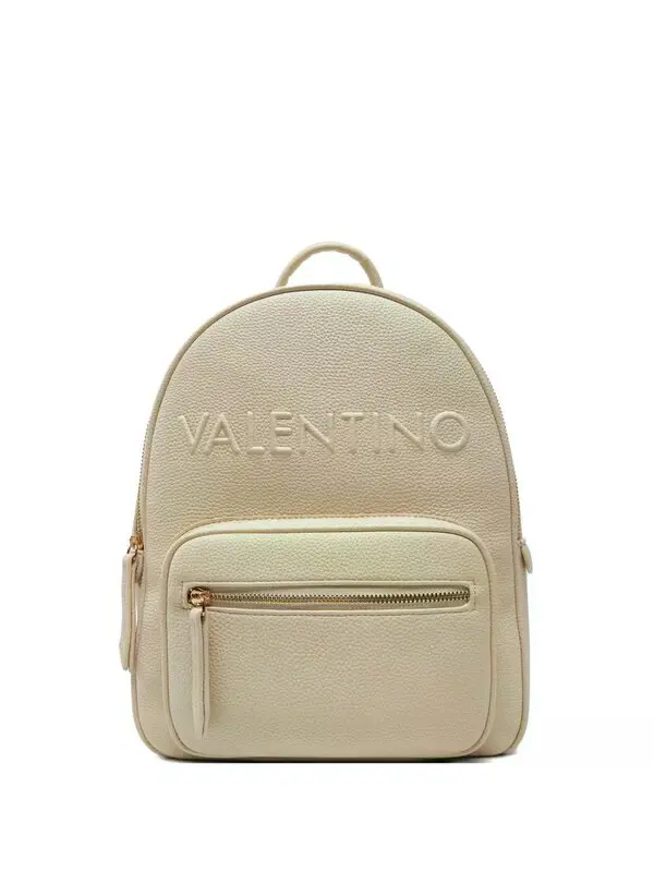 MARIO VALENTINO Embossed-logo Pebbled Backpack