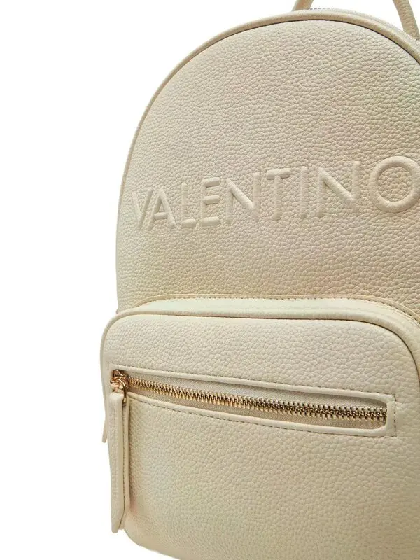 MARIO VALENTINO Embossed-logo Pebbled Backpack