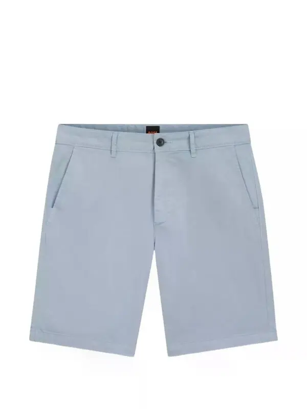 BOSS Slim-fit Cotton Chino Shorts - Blue