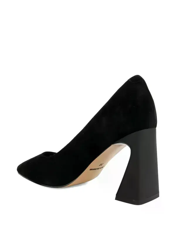 LINDA BAUMANN Pointed-toe Sculptural-heel Pumps