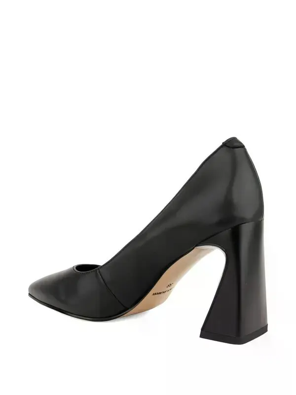LINDA BAUMANN Pointed-toe Sculptural-heel Pumps