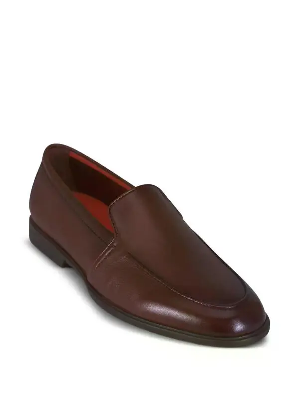 Santoni Leather Loafers