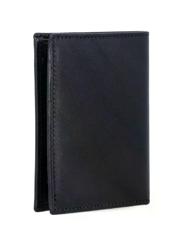 Comme Des Garçons Leather Bifold Wallet - Black