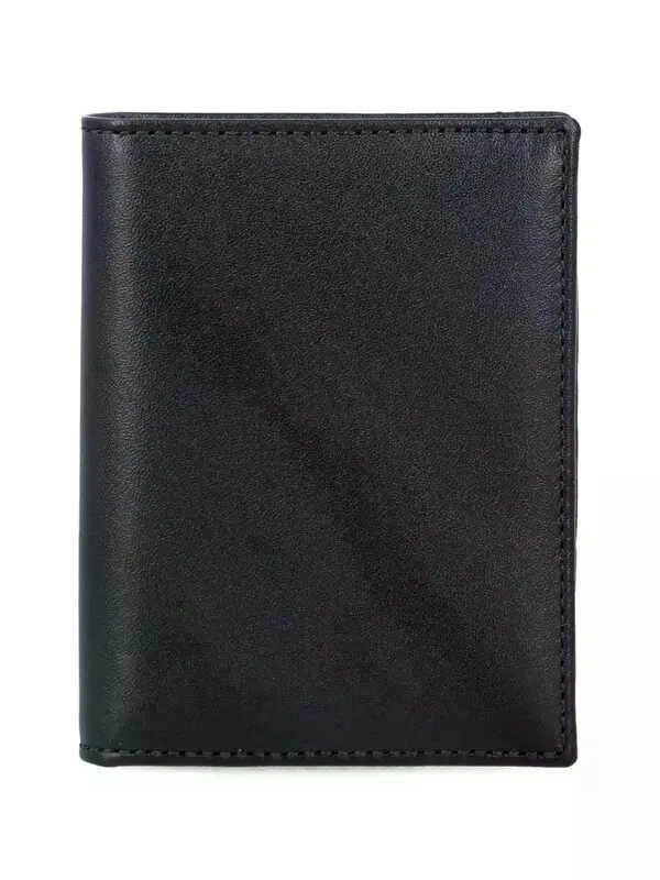 Comme Des Garçons Leather Bifold Wallet - Black