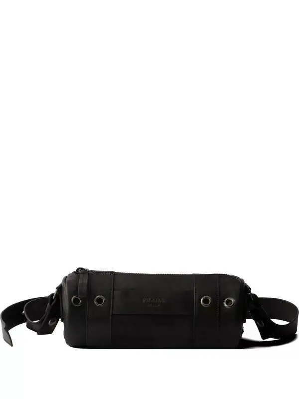 Prada Leather Shoulder Bag - Black