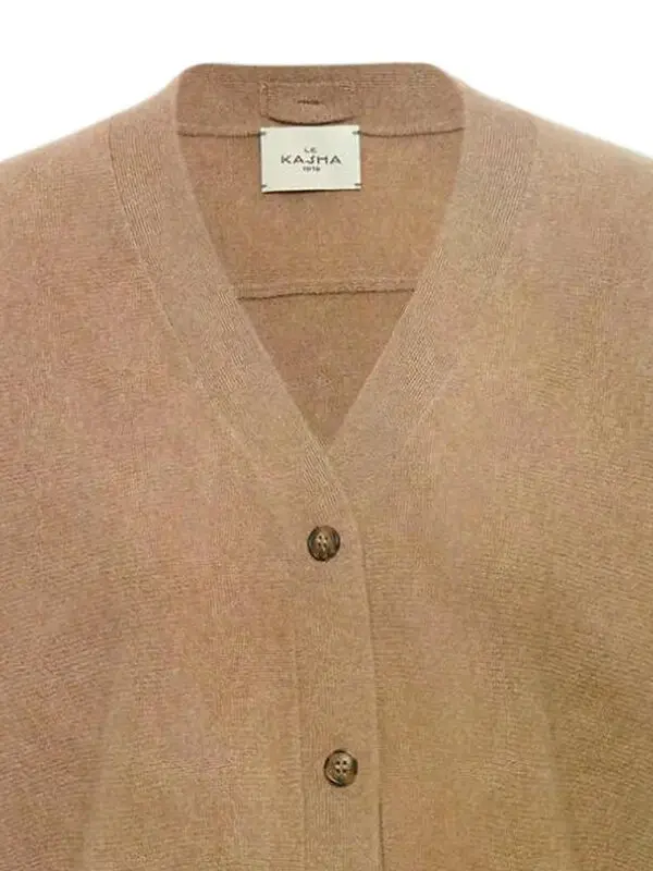 Le Kasha V-neck Button-up Cardigan