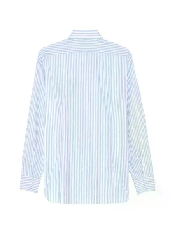 BARBA NAPOLI Striped Classic-collar Shirt
