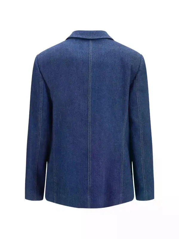 Giorgio Armani Single-breasted Denim Blazer