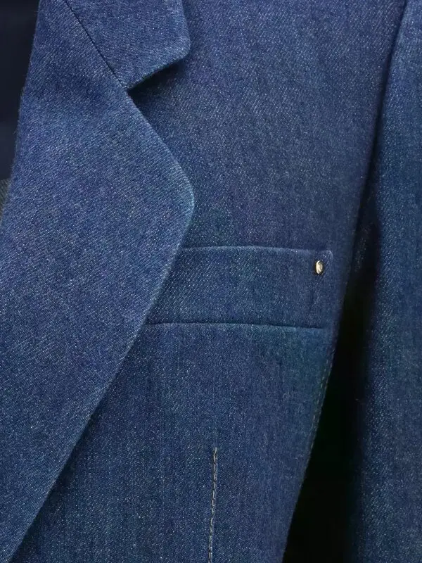 Giorgio Armani Single-breasted Denim Blazer