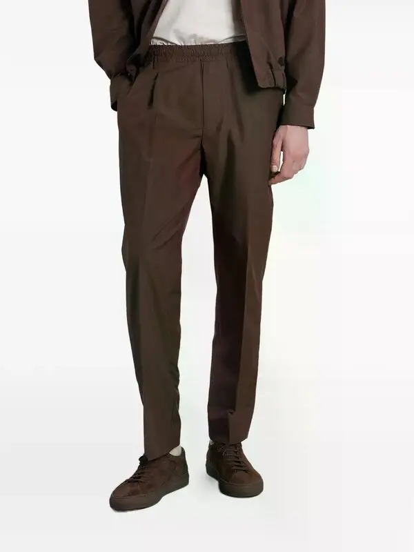 GREYED Ali Pleated Trousers - Brown