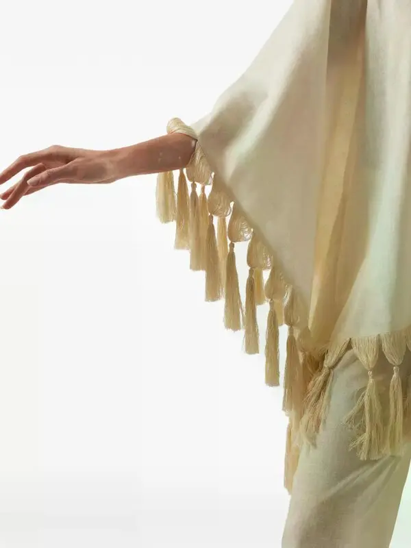 TALLER MARMO Aguas Blancas Tassel-trimmed Kaftan