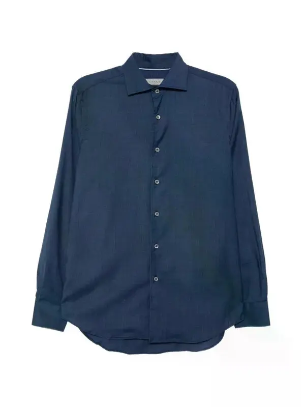 Canali Button-up Wool Shirt