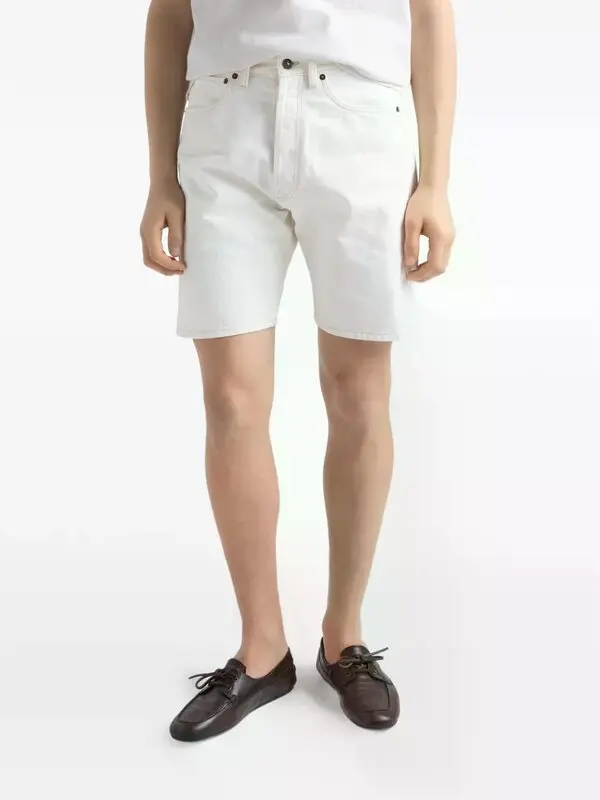 Prada Washed Denim Bermuda Shorts