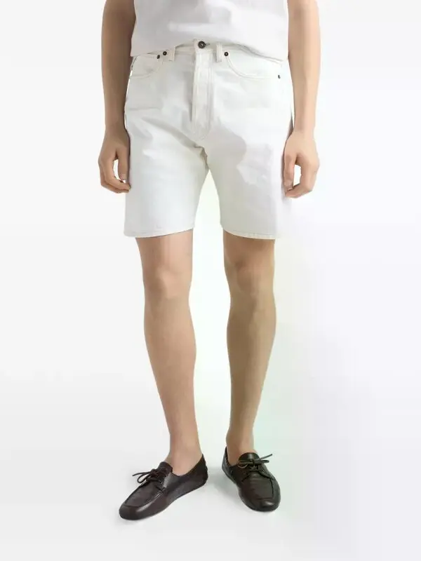 Prada Washed Denim Bermuda Shorts