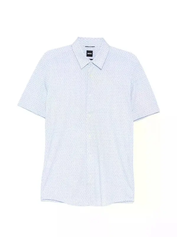 BOSS Geometric-print Short-sleeve Shirt