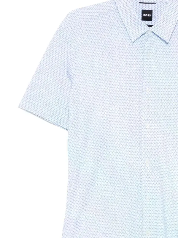 BOSS Geometric-print Short-sleeve Shirt