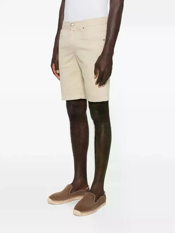 Jacob Cohen Nicolas Logo-patch Shorts - Neutrals