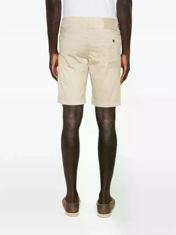 Jacob Cohen Nicolas Logo-patch Shorts - Neutrals