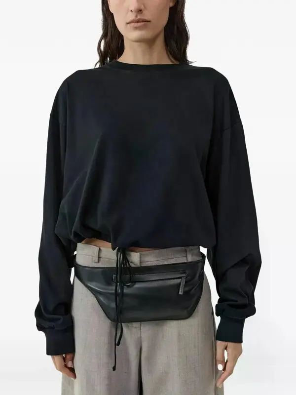 ST. AGNI Long-sleeve Drawstring Hem Sweatshirt