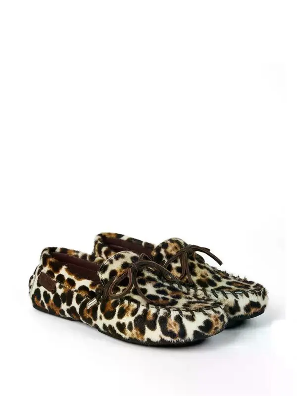 Paul Smith Sonna Animal-print Loafers - Neutrals