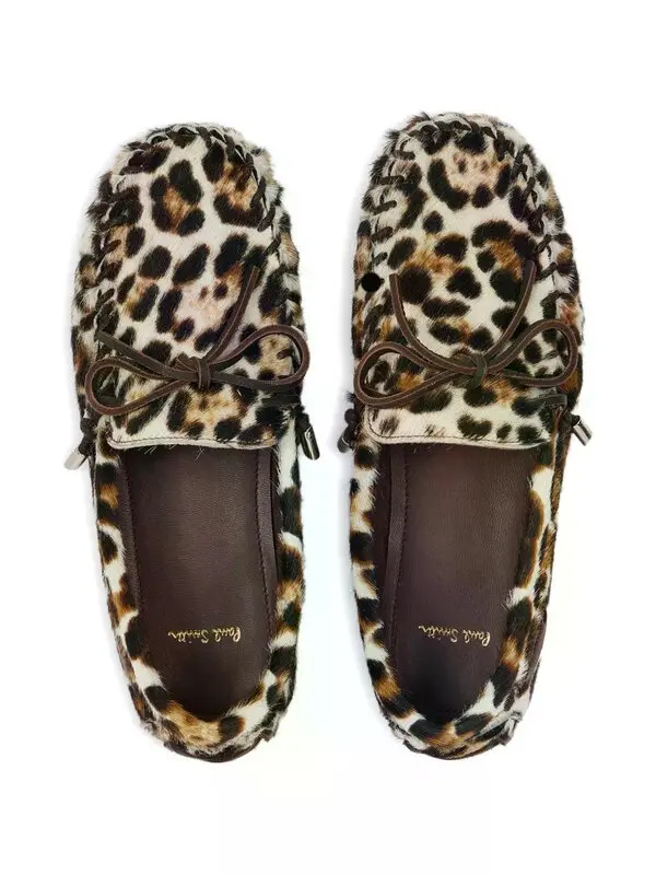 Paul Smith Sonna Animal-print Loafers - Neutrals