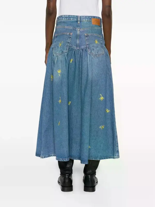 GANNI Floral-print Maxi Skirt