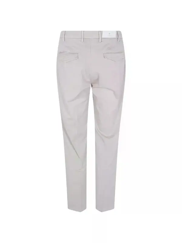MICHAEL COAL Straight-leg Cotton Trousers - Neutrals