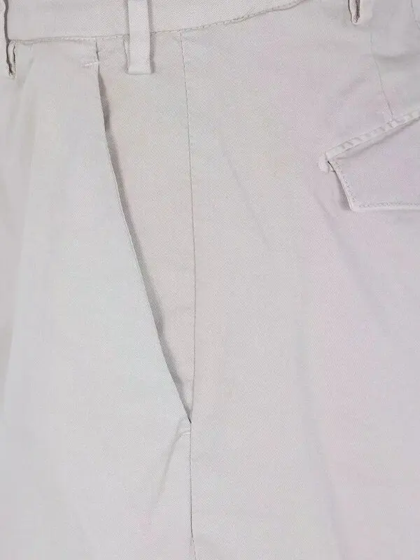MICHAEL COAL Straight-leg Cotton Trousers - Neutrals