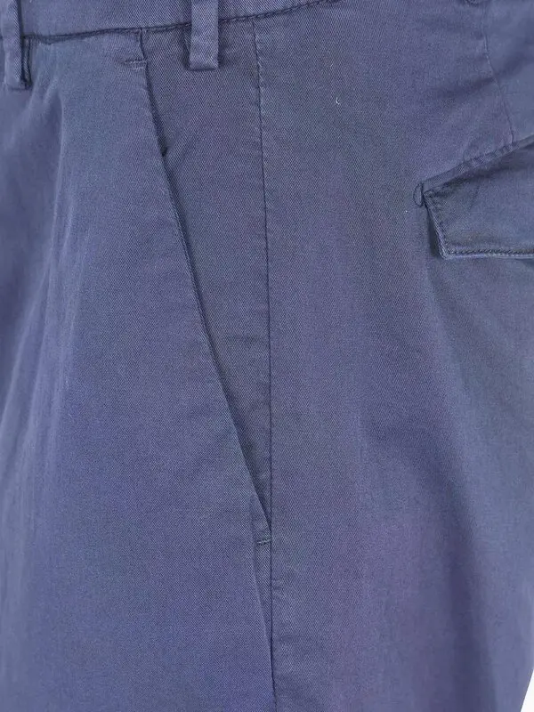 MICHAEL COAL Cotton-twill Trousers - Blue