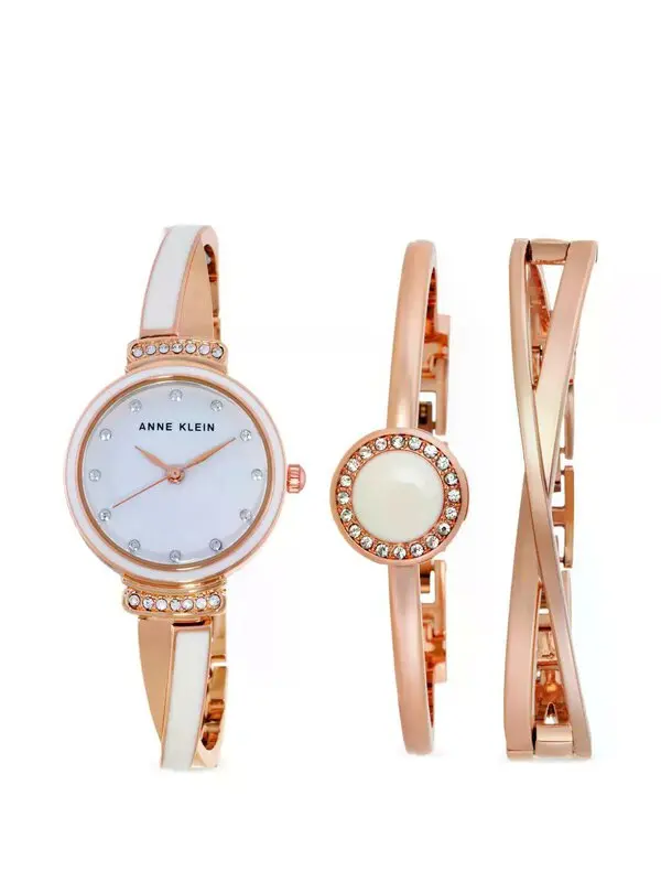 Anne Klein Crystal 26mm Watch - White