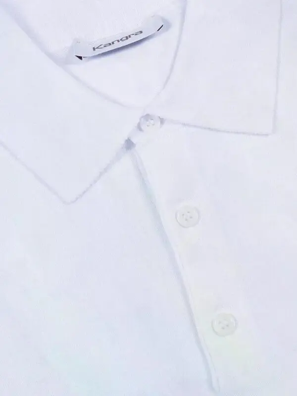 KANGRA Button-fastening Polo Shirt - White