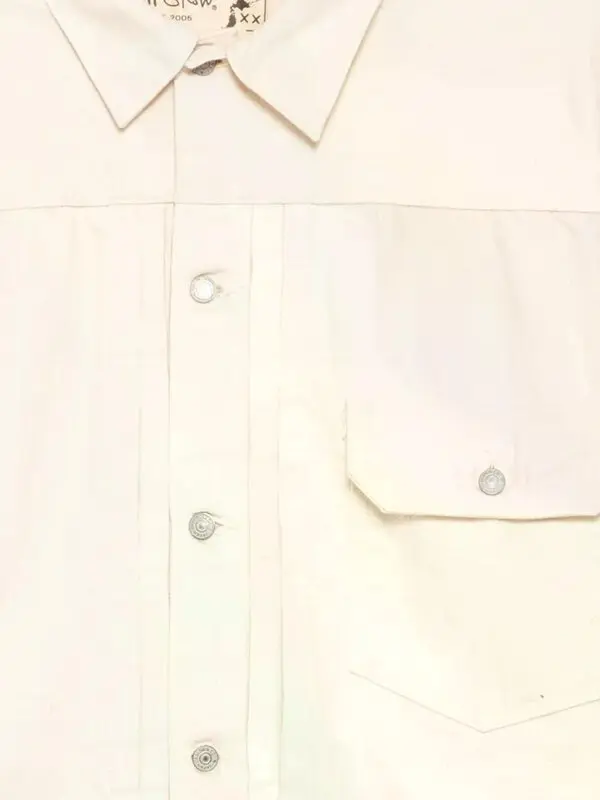 ORSLOW Pleated-detail Denim Jacket