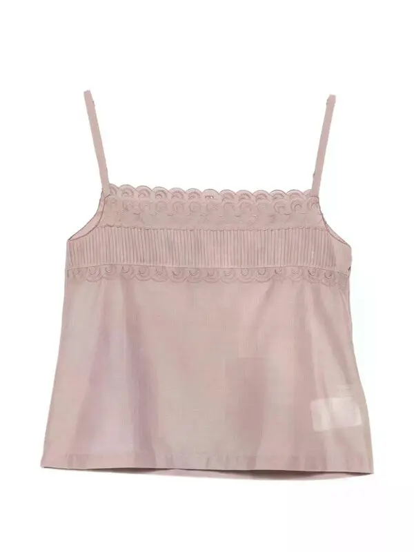 LOW CLASSIC Embroidered-detail Top