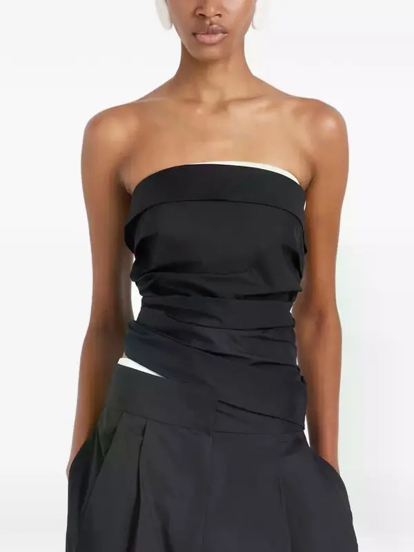 Proenza Schouler White Label Maisy Strapless Top - Black