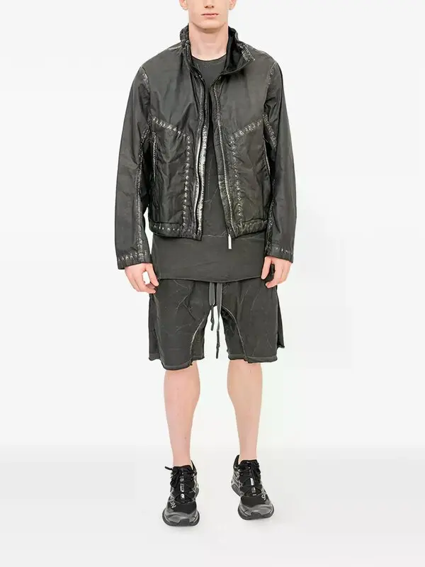 ISAAC SELLAM EXPERIENCE Clairvoyant Membrane Leather Jacket