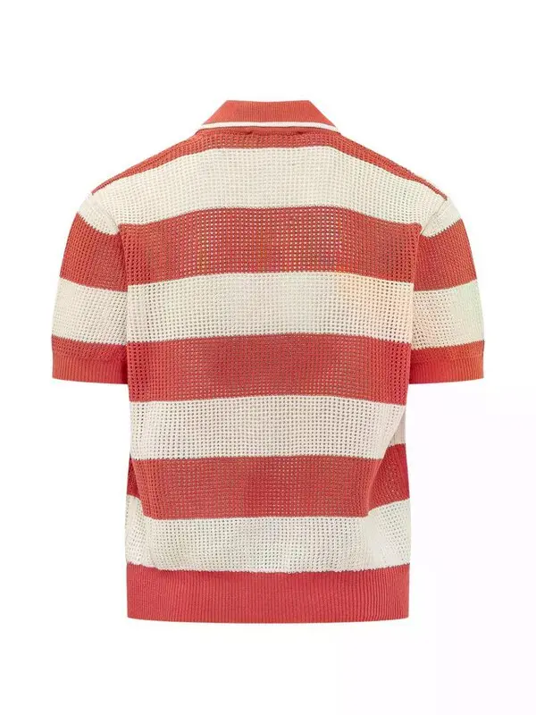ATOMO FACTORY Striped Polo Shirt